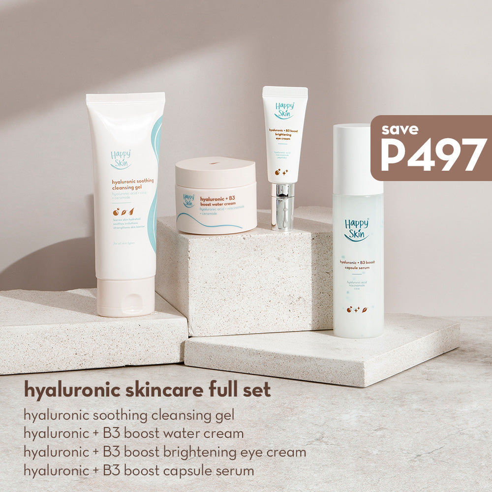 Happy Skin Hyaluronic Beginner's Set (Cleansing Gel + Hyaluronic Oil ...